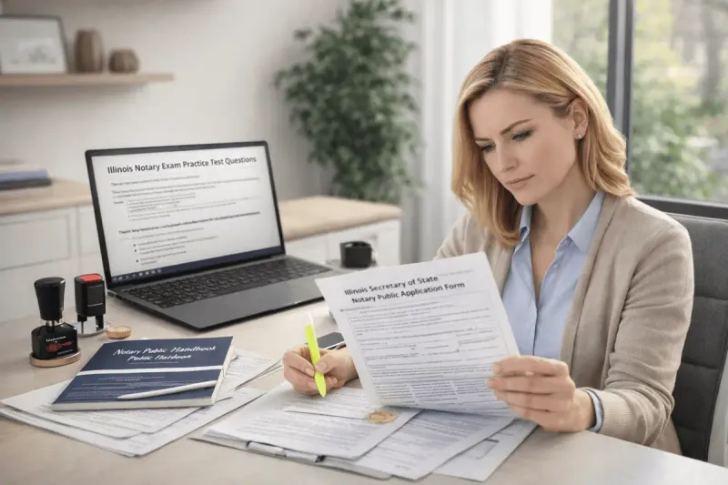 Free IL Notary 2026 Public Practice Test : Exam Questions & Study Guide